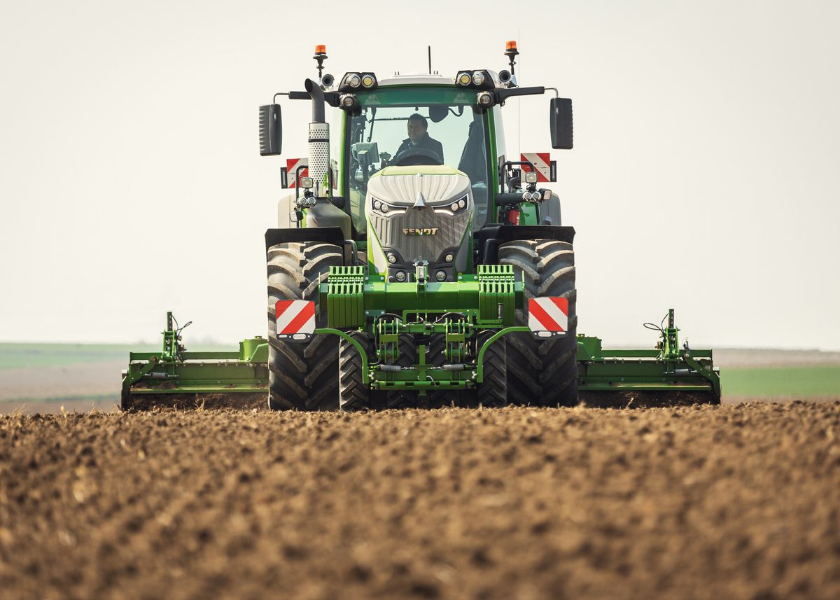 'Fendt Tractor in Field' Poster, picture, metal print, paint by Olivier ...