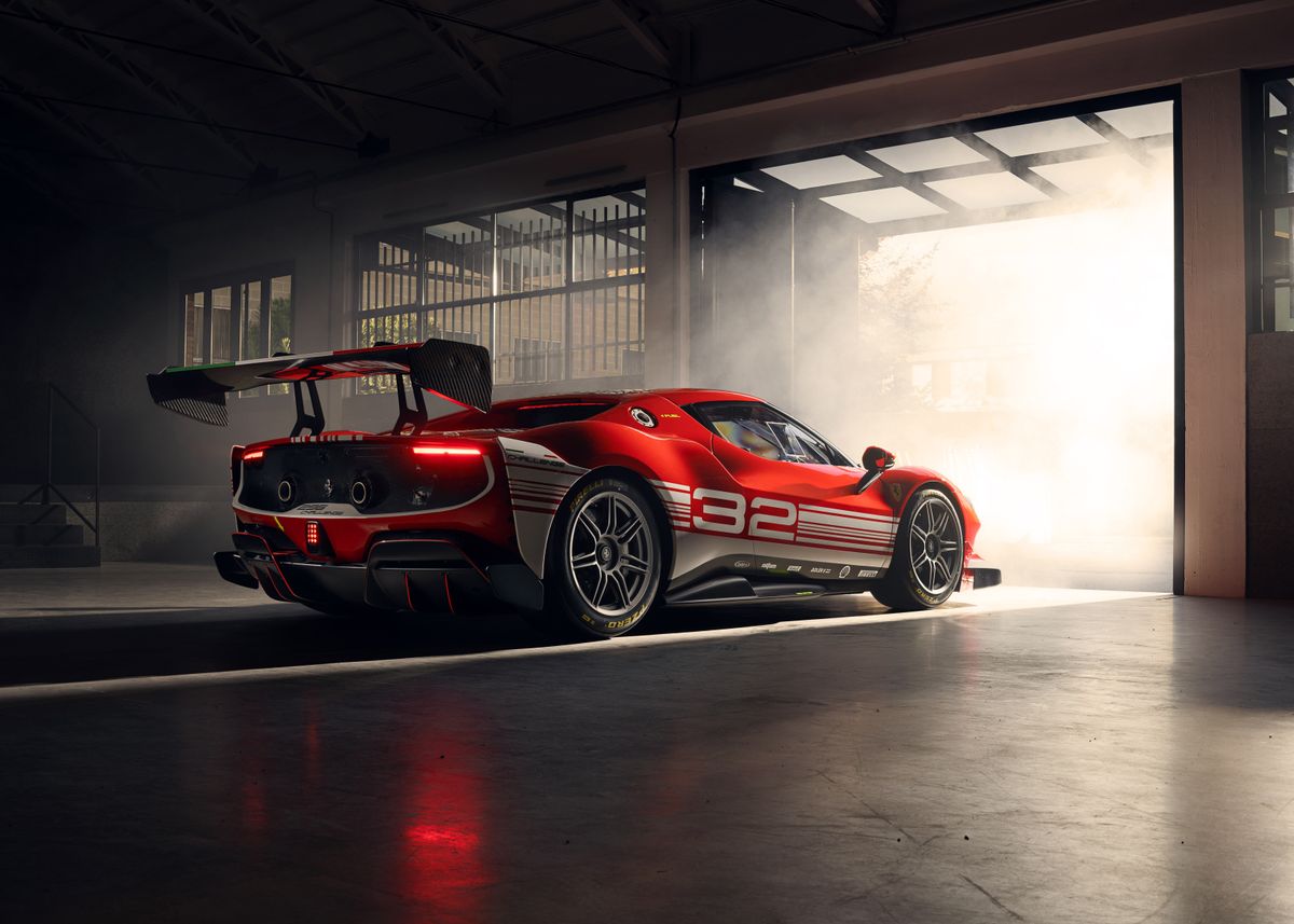 'Ferrari 499P Race Car' Poster, picture, metal print, paint by Rain ...