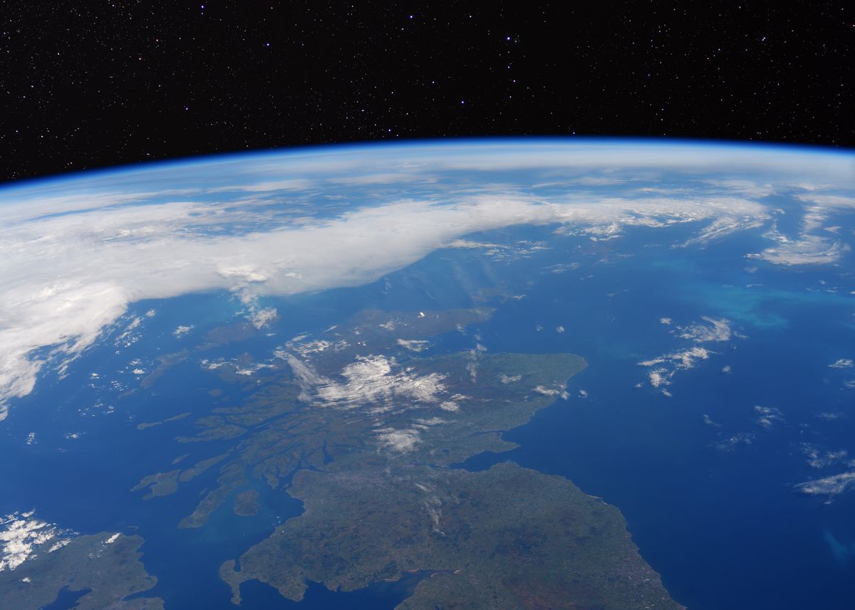 'Scotland from Space' Poster, picture, metal print, paint by Marcel ...