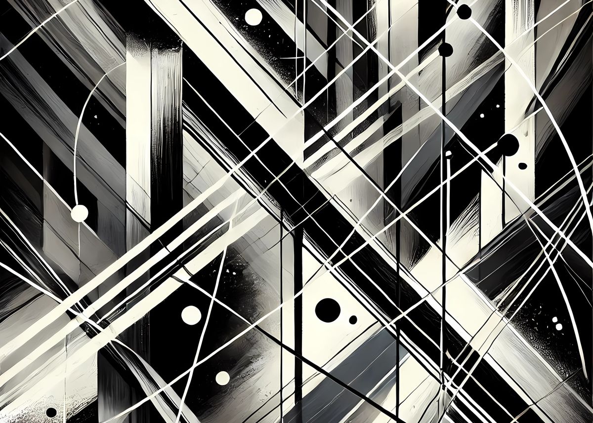 'Abstract Pathways' Poster, picture, metal print, paint by crayenism ...