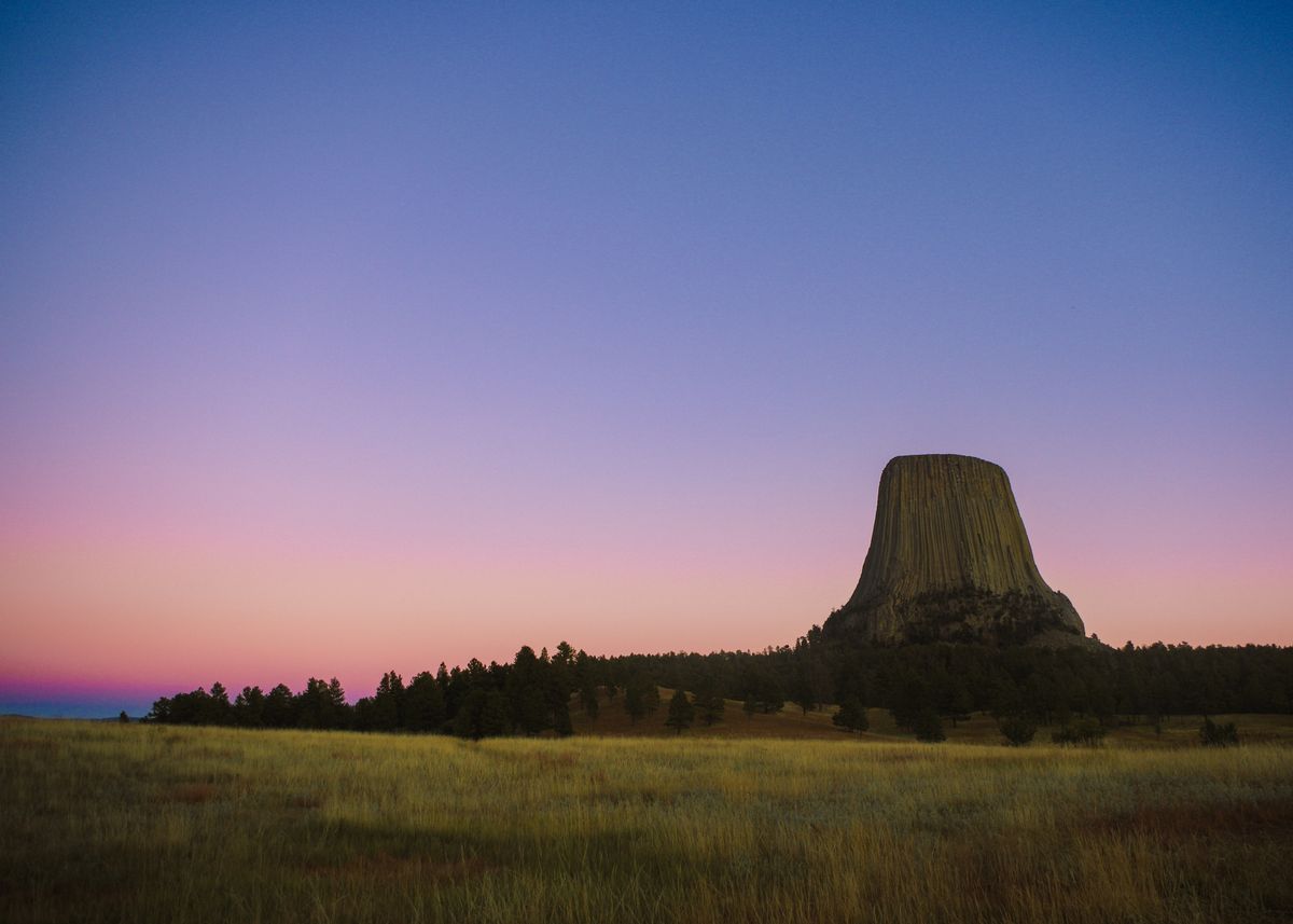 'Devils Tower at Sunrise' Poster, picture, metal print, paint by Gries ...
