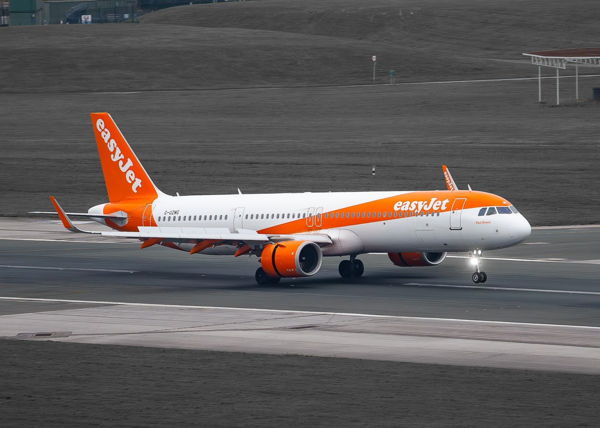 'EasyJet A321neo' Poster, picture, metal print, paint by ATCO Photos ...