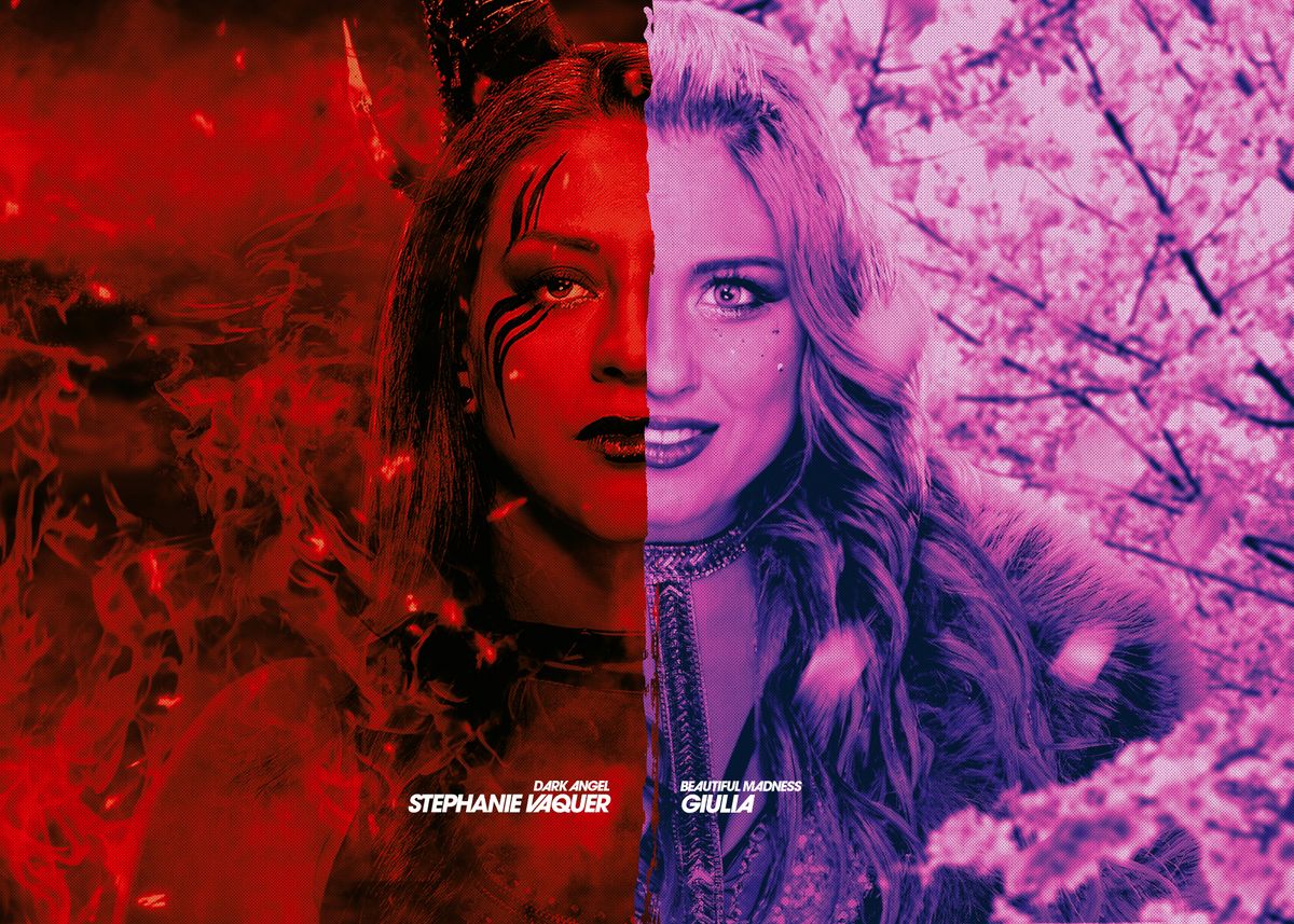 'Vaquer X Giulia' Poster, picture, metal print, paint by Ricky Caneso ...