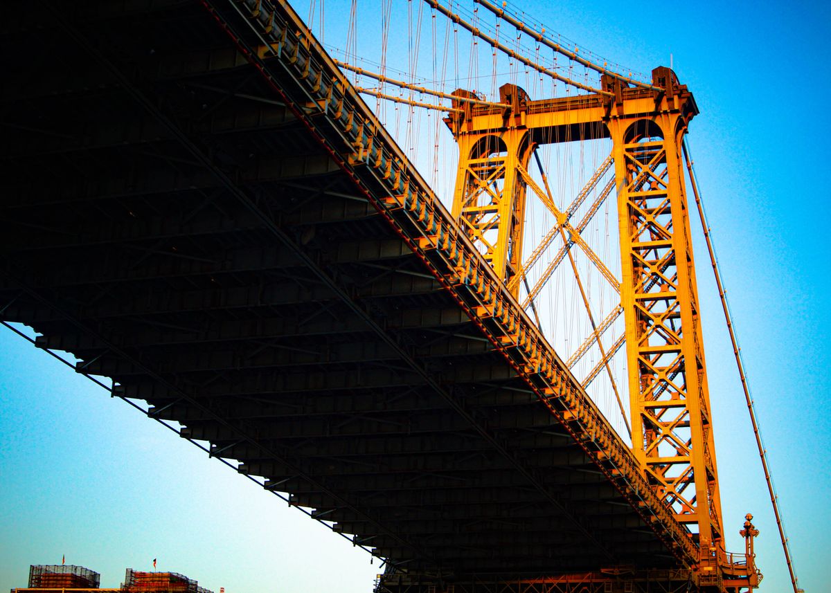 'Brooklyn Bridge Underside View' Poster, picture, metal print, paint by ...
