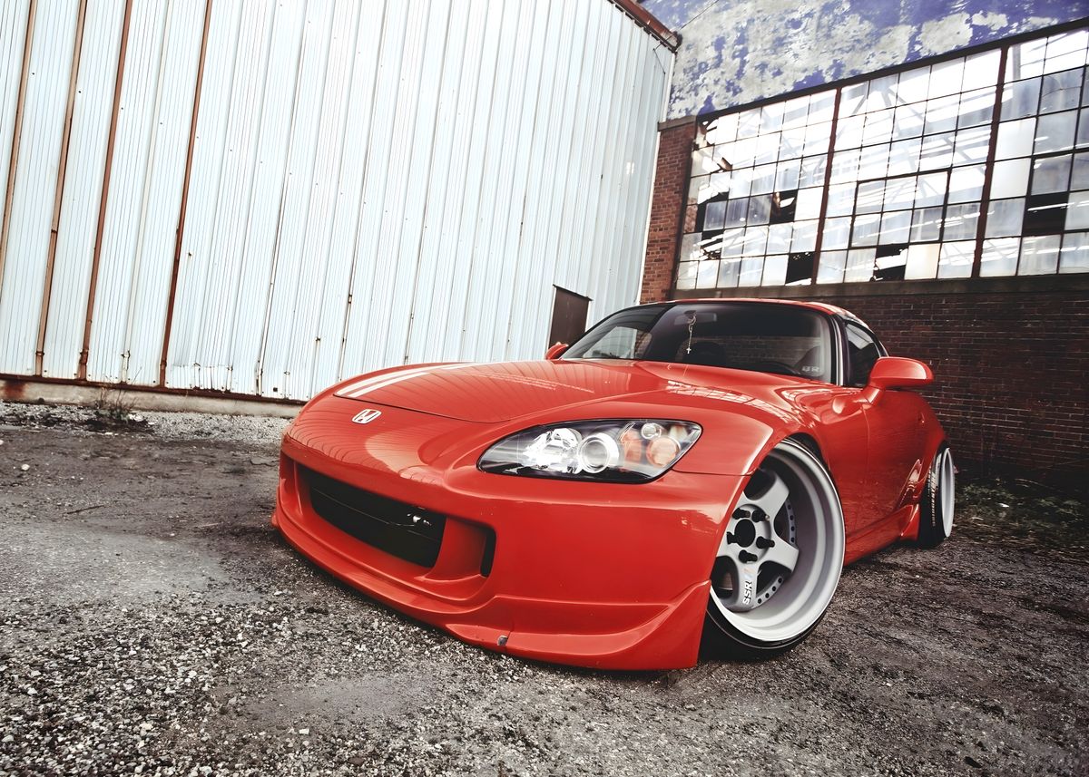 'Red Honda S2000' Poster, picture, metal print, paint by arto moro ...