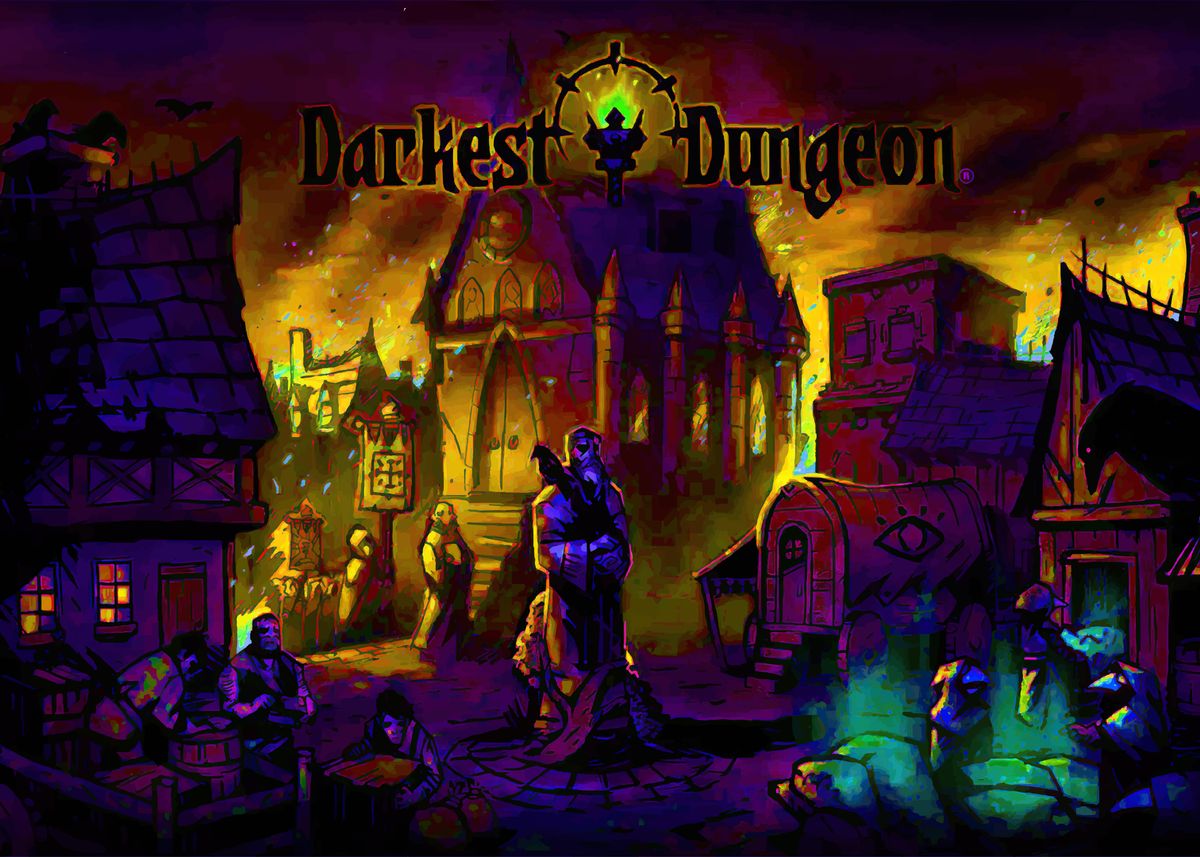 'Darkest Dungeon Church' Poster, picture, metal print, paint by Gitting Art | Displate
