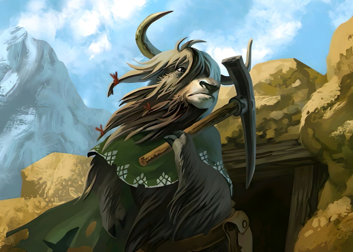 'cow hunter' Poster, picture, metal print, paint by Lapak_doro3 | Displate