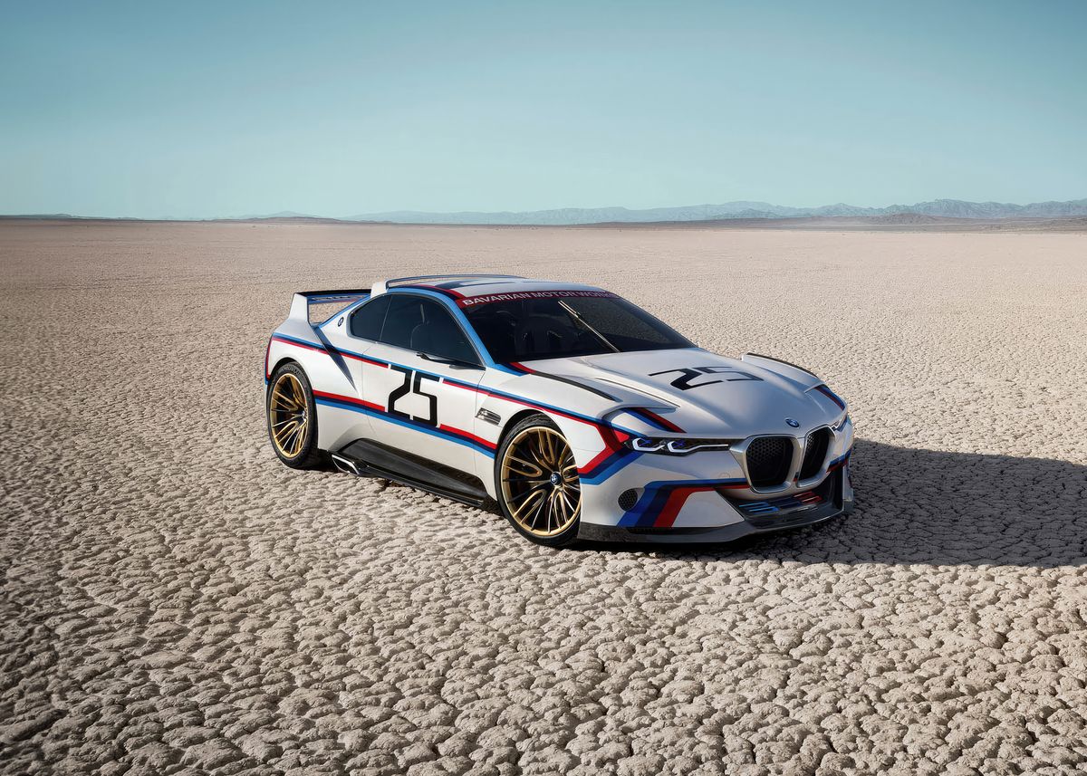 'BMW Concept Car' Poster, picture, metal print, paint by Janet Clements ...