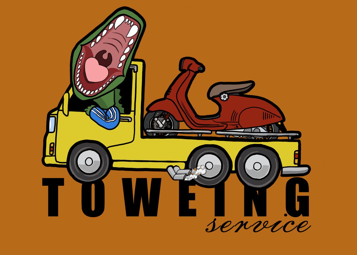 ' Towing Service' Poster, picture, metal print, paint by nolan emperor ...