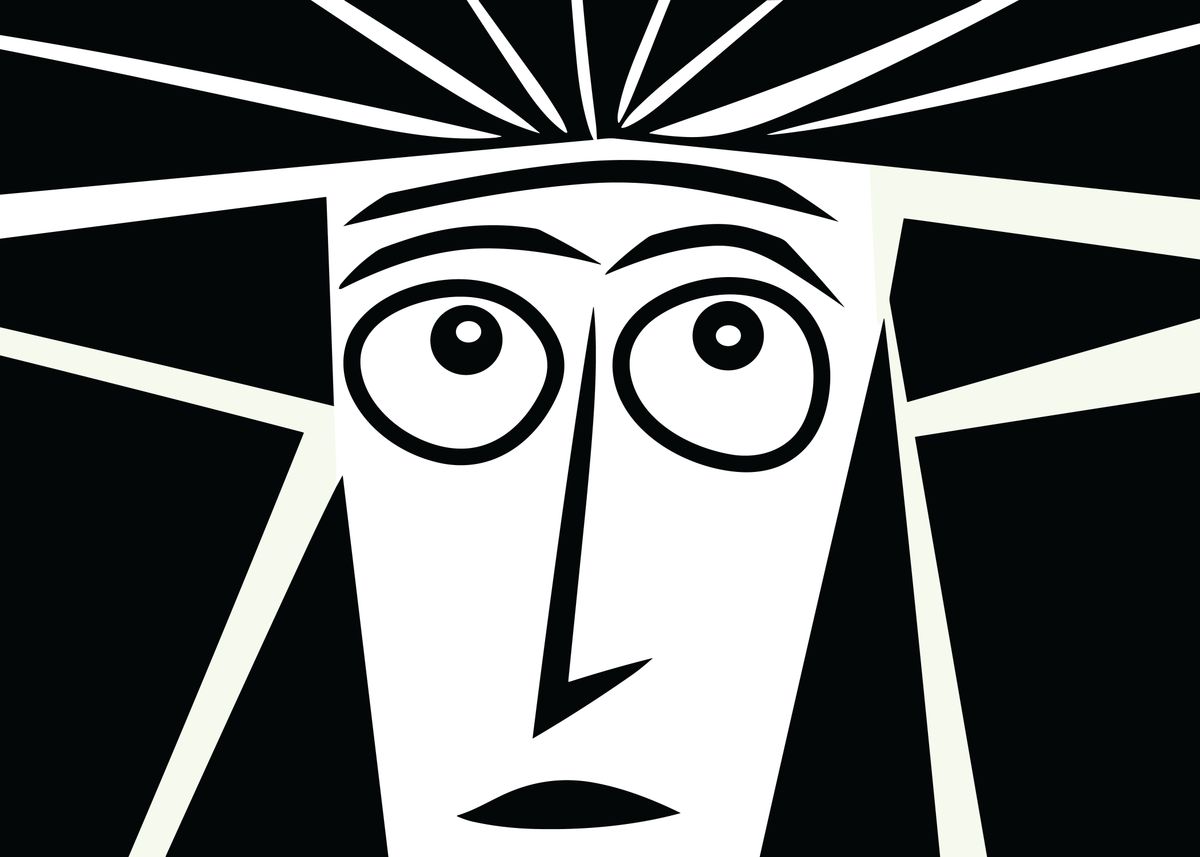 'Overwhelmed' Poster, picture, metal print, paint by Danny | Displate