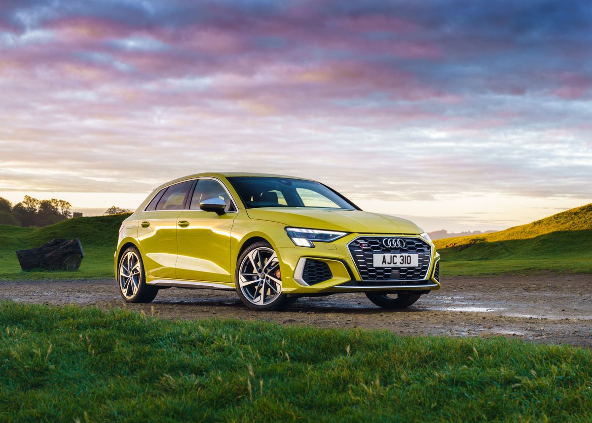 'Yellow Audi S3' Poster, picture, metal print, paint by Cars Mania ...