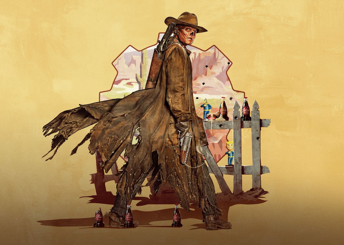 'The Ghoul Cowboy' Poster, picture, metal print, paint by Fallout ...