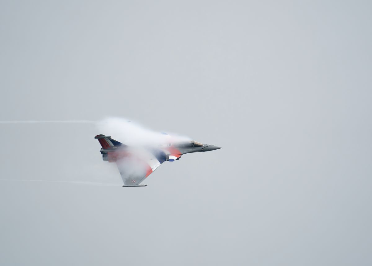 'French rafale Fighter Jet' Poster, picture, metal print, paint by ...