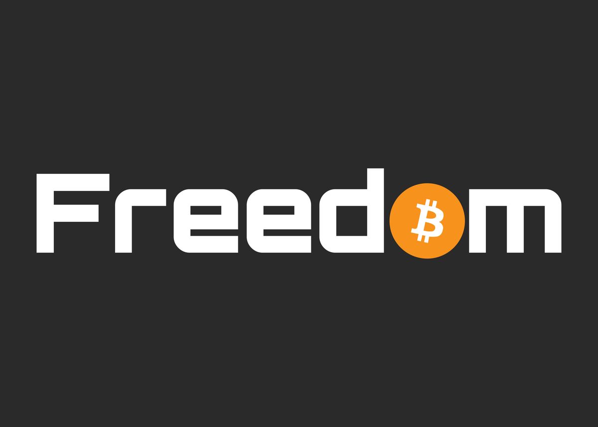 'Bitcoin Freedom' Poster, picture, metal print, paint by Cee9inee ...