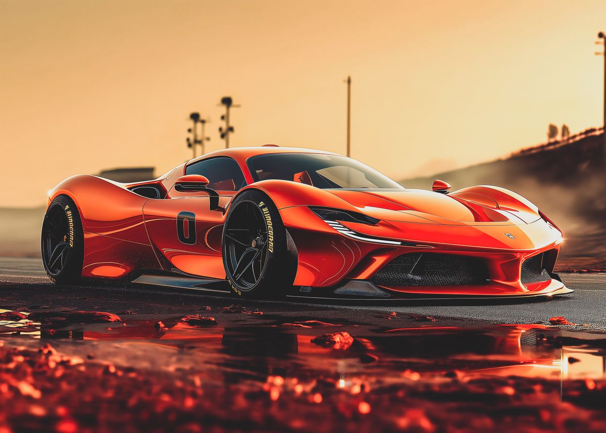 'Ferrari SF90 XX Stradale' Poster, picture, metal print, paint by Roman ...