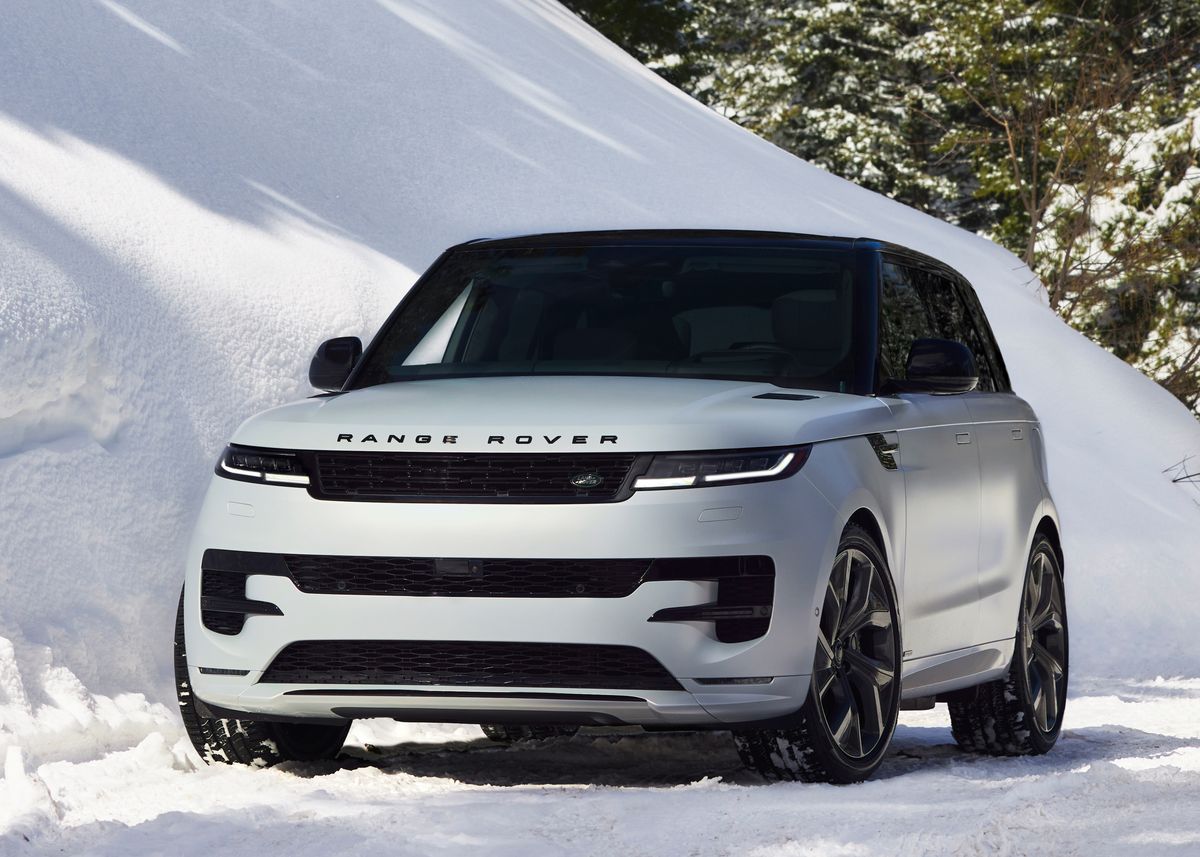 'White Range Rover in Snow' Poster, picture, metal print, paint by ...