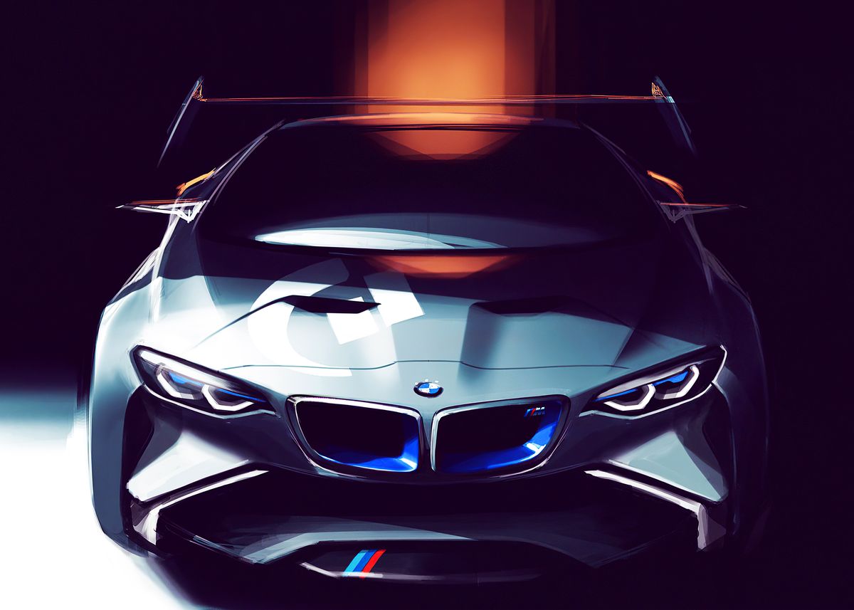 'BMW Concept Car' Poster, picture, metal print, paint by Monster Car ...