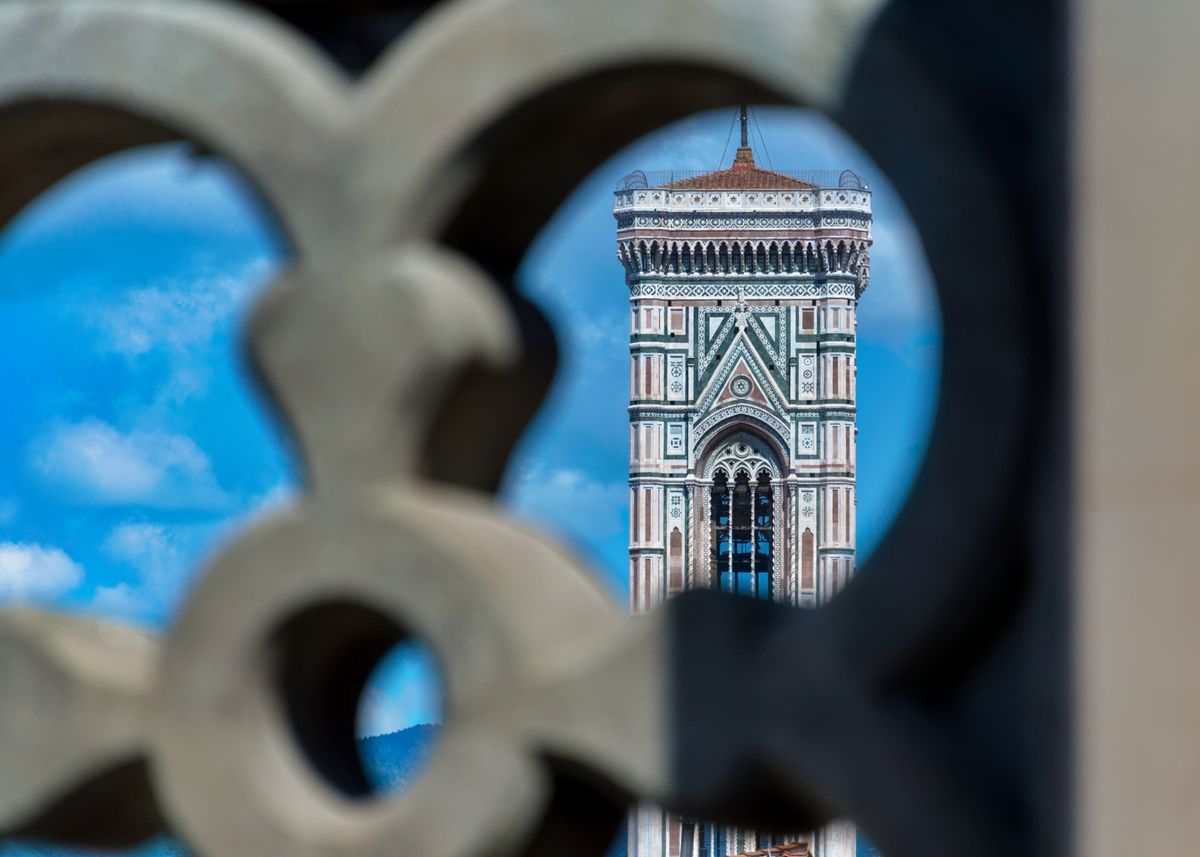 'Giotto's Campanile Through a Window' Poster, picture, metal print ...