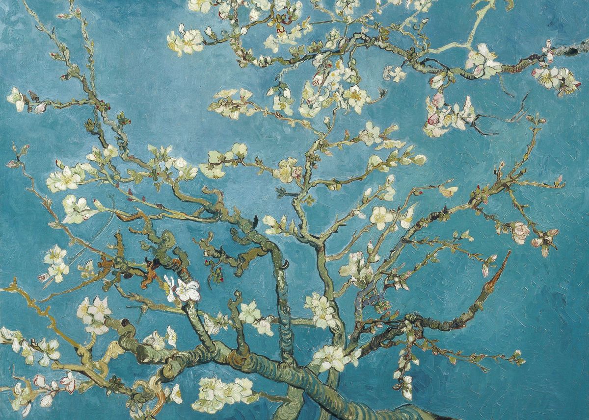 'Vincent van Gogh's Almond blossom (1890) famous painting' Poster ...