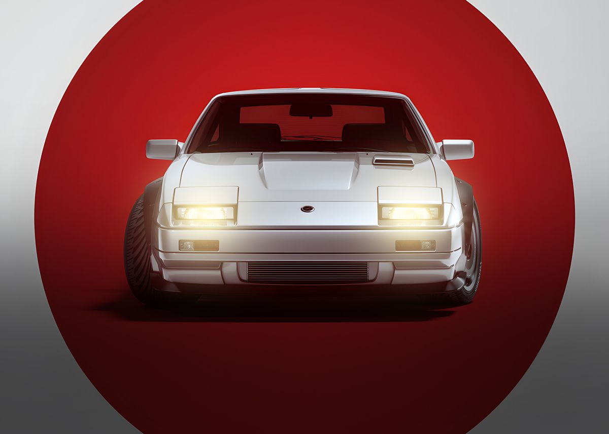 'Nissan Fairlady 300ZX' Poster, picture, metal print, paint by Nex ...