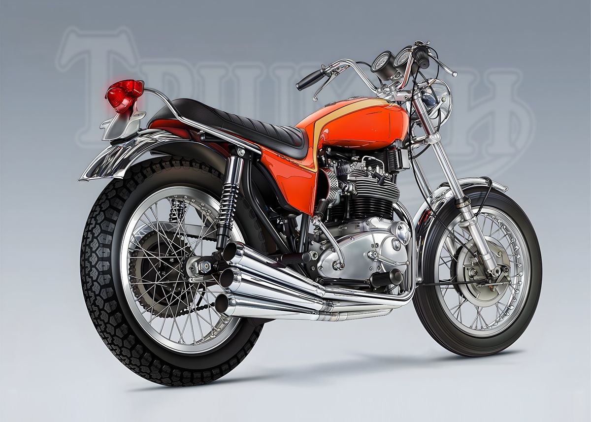 '1969 Triumph X75 Hurricane' Poster, picture, metal print, paint by Nex ...