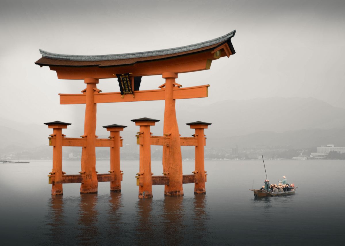 'Japanese Torii Gate' Poster, picture, metal print, paint by andrea ...