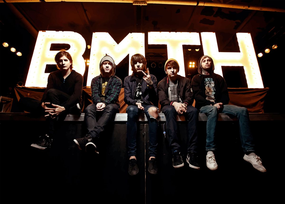 'BMTH Band Photo' Poster, picture, metal print, paint by farel prayoga ...