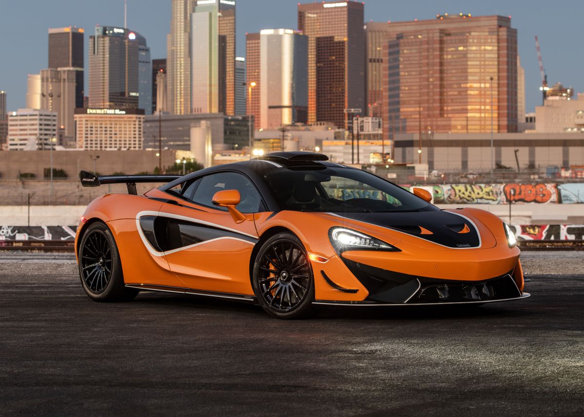'Orange McLaren 720S' Poster, picture, metal print, paint by Sportcar ...
