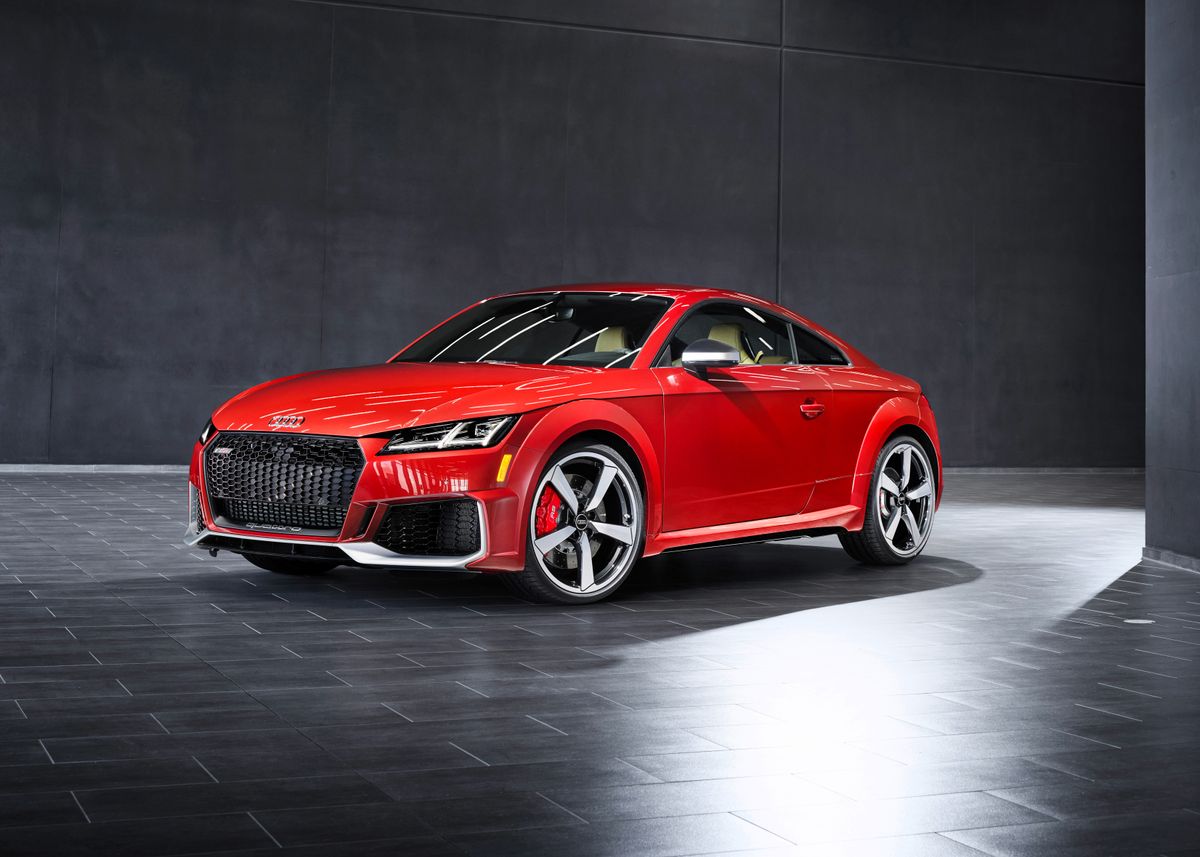 'Red Audi TT RS Coupe' Poster, picture, metal print, paint by Rain ...