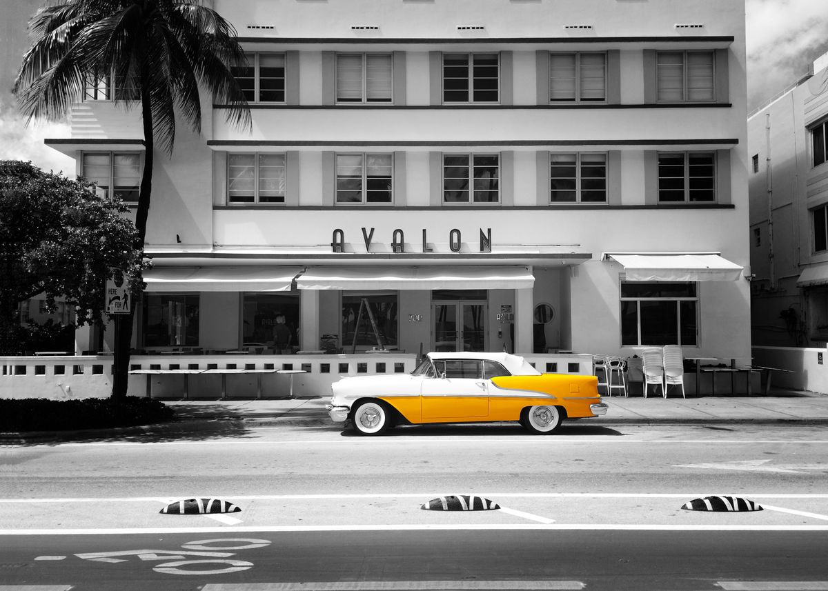 'Avalon Car' Poster, picture, metal print, paint by Daniel Ghinaglia ...