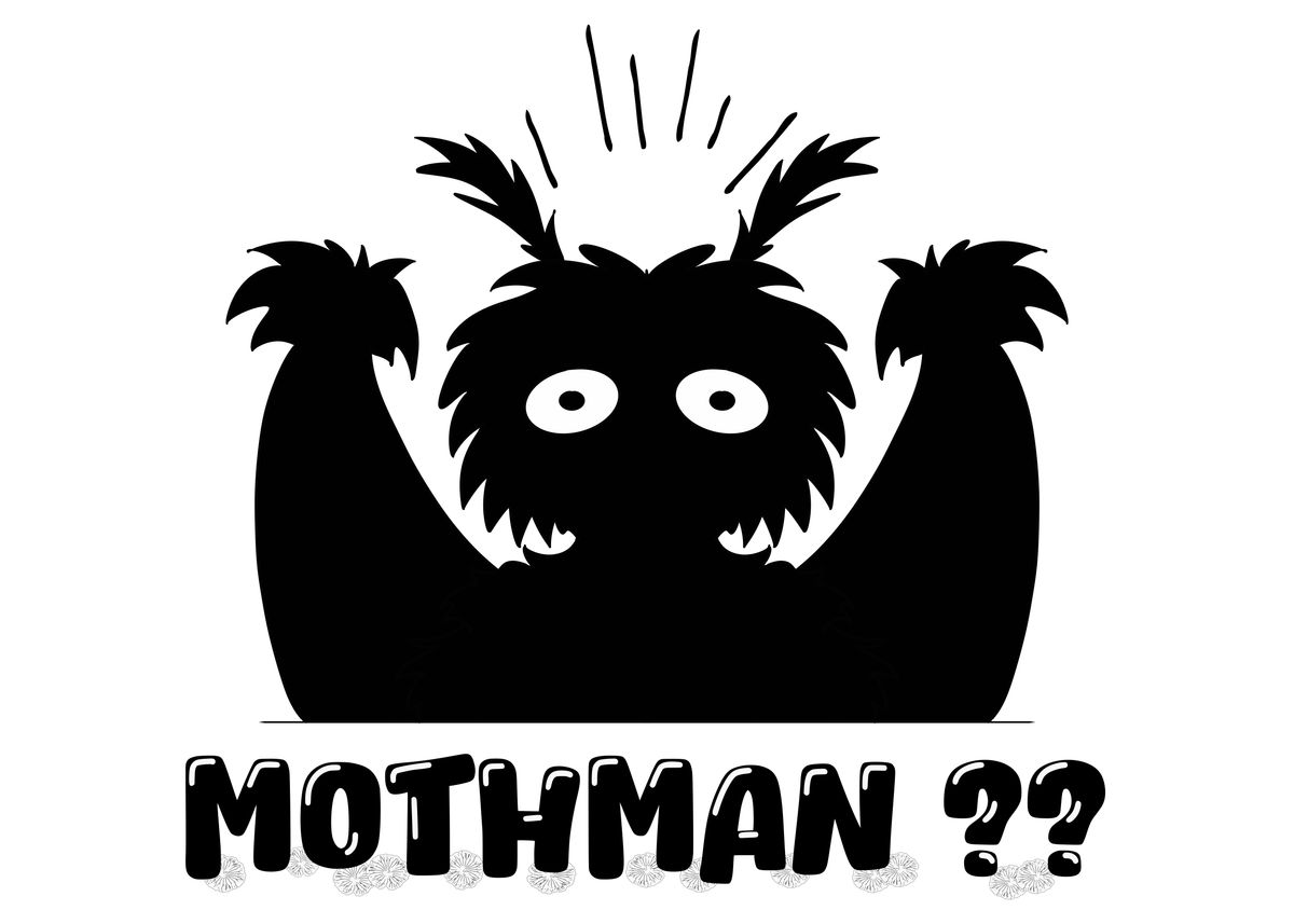 'Mothman Illustration' Poster, picture, metal print, paint by ...