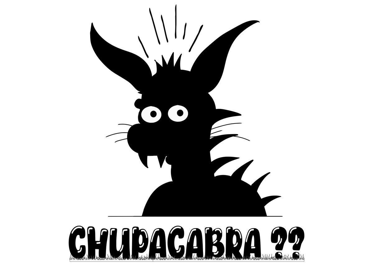 'Chupacabra Silhouette' Poster, picture, metal print, paint by ...