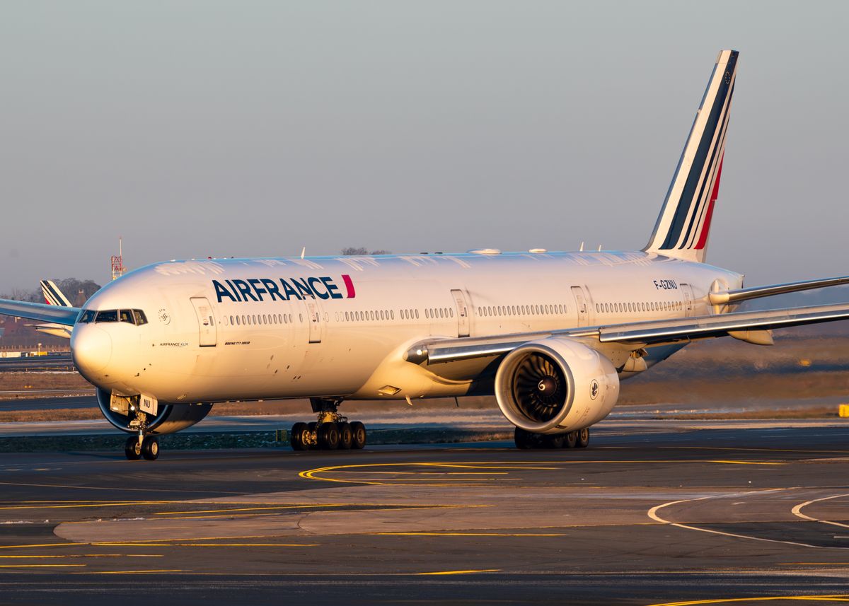 'Air France Boeing 777 taxiing' Poster, picture, metal print, paint by ...