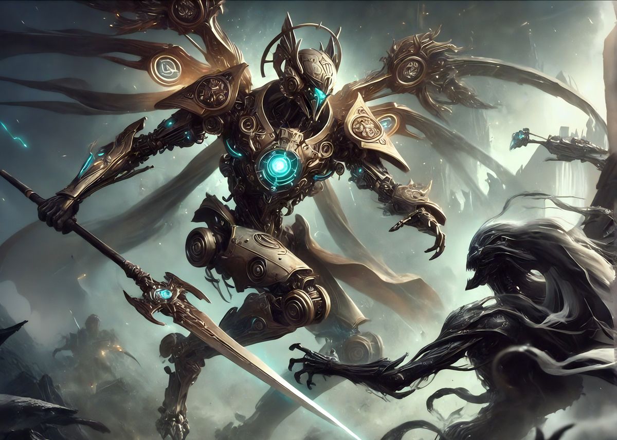 'Eternal Sentinel: Myrmidon Against the Shadow' Poster, picture, metal ...