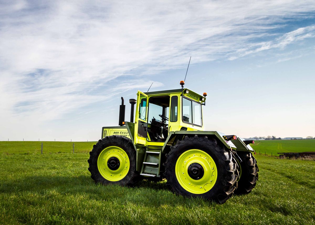 'Mercedes MB Trac Tractor in Field' Poster, picture, metal print, paint ...