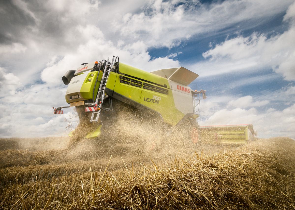 'Claas Lexion 760 Combine Harvester' Poster, picture, metal print ...