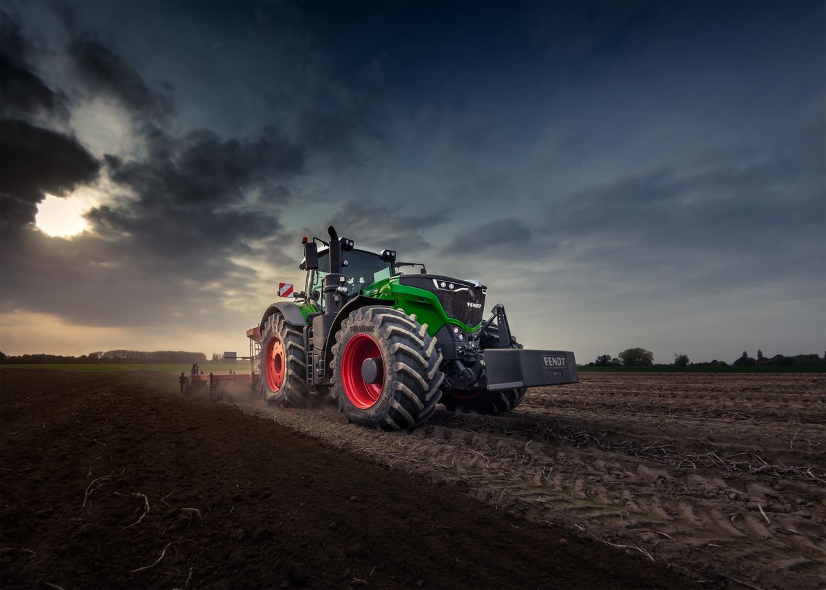 'Fendt 1050 Tractor in Field' Poster, picture, metal print, paint by ...