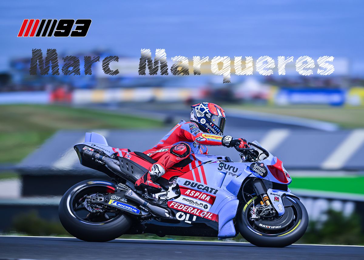 'Marc Marquez MotoGP' Poster, picture, metal print, paint by Bas UKy ...