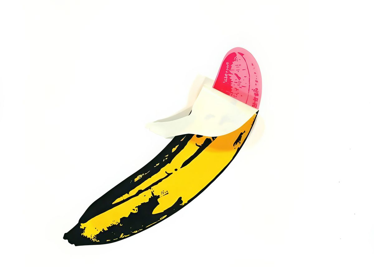 'Andy Warhol Banana Peel' Poster, picture, metal print, paint by ...