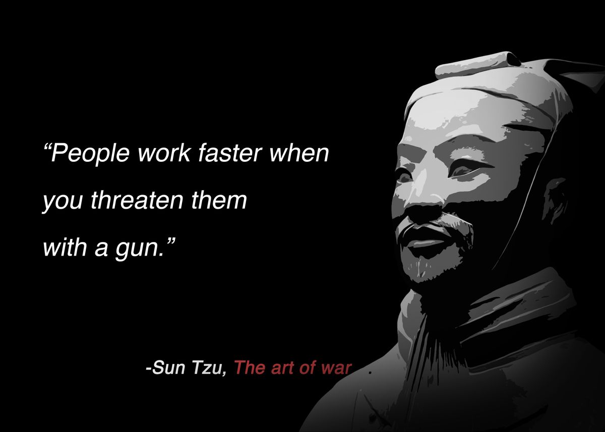 'Sun Tzu Quote - The Art of War' Poster, picture, metal print, paint by ...