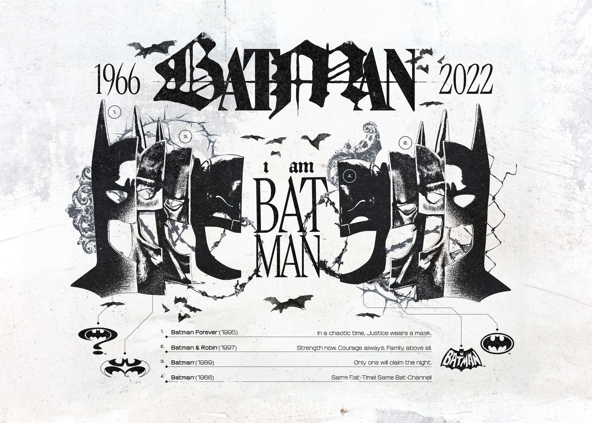 'I am Batman' Poster, picture, metal print, paint by DC Comics | Displate