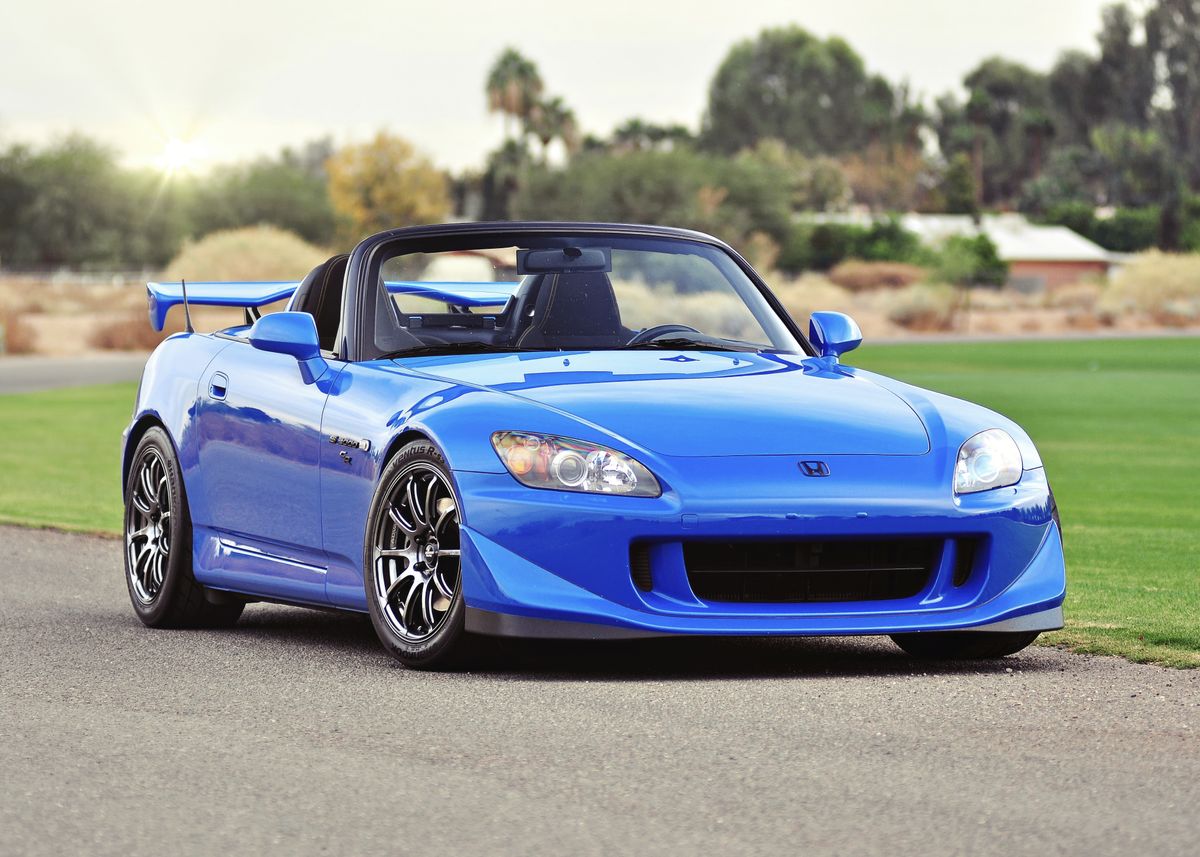 'Blue Honda S2000 Convertible' Poster, picture, metal print, paint by ...
