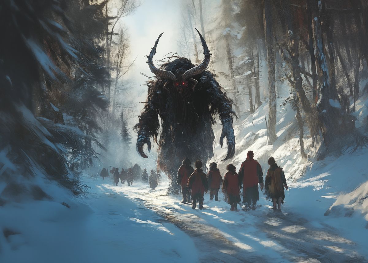 'The Legend of Krampus ' Poster, picture, metal print, paint by ...