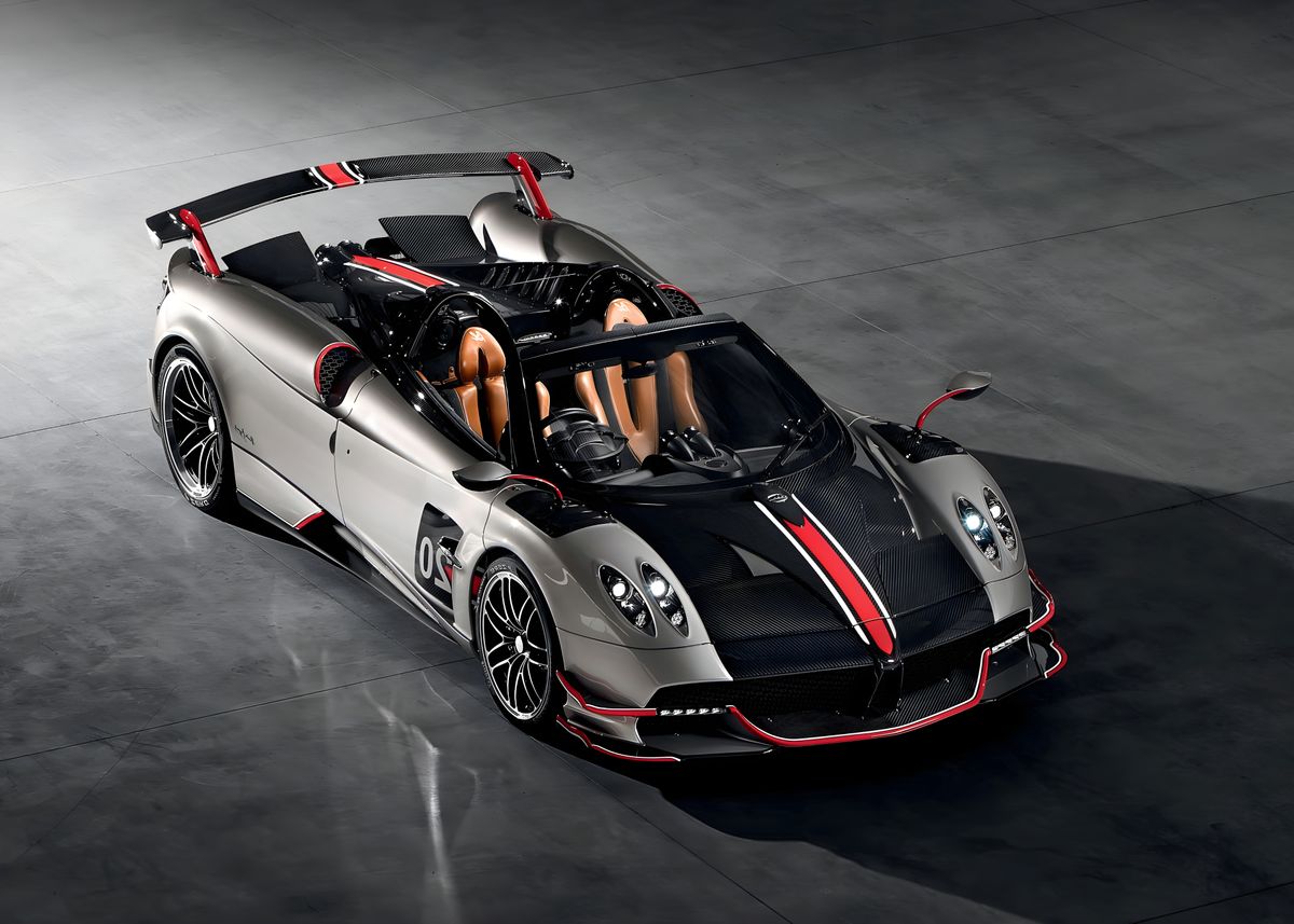 'Pagani Huayra Roadster BC' Poster, picture, metal print, paint by Indi ...