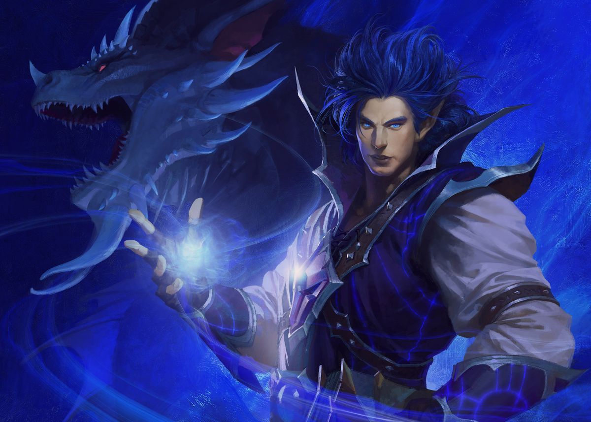 'Kalecgos' Poster, picture, metal print, paint by World Of Warcraft ...