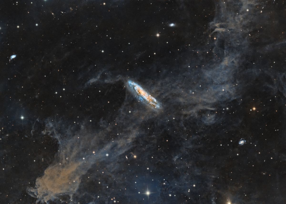 'NGC 7497 - Spiral Galaxy in Deep Space' Poster, picture, metal print ...
