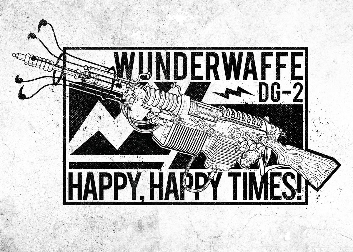 'Wunderwaffe Light' Poster, picture, metal print, paint by Call of Duty ...
