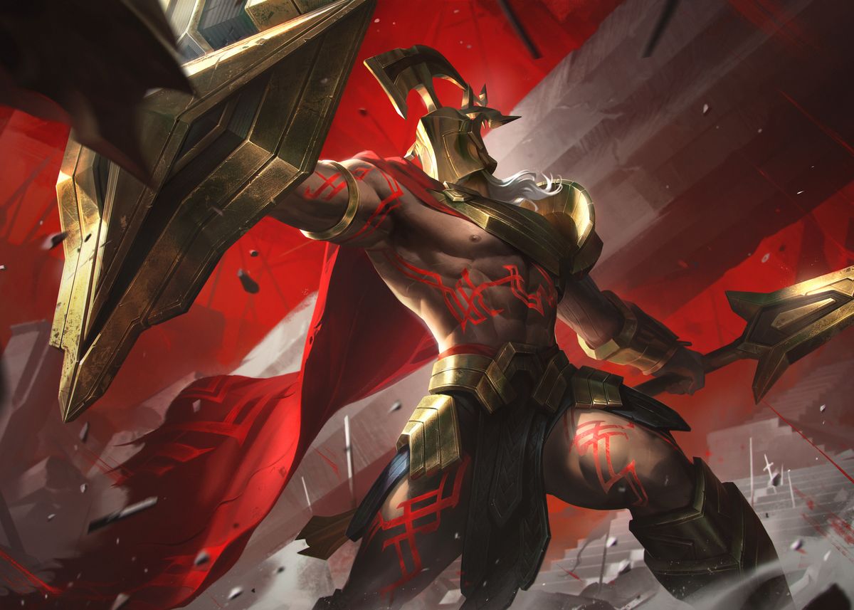 'Pantheon' Poster, picture, metal print, paint by League of Legends ...