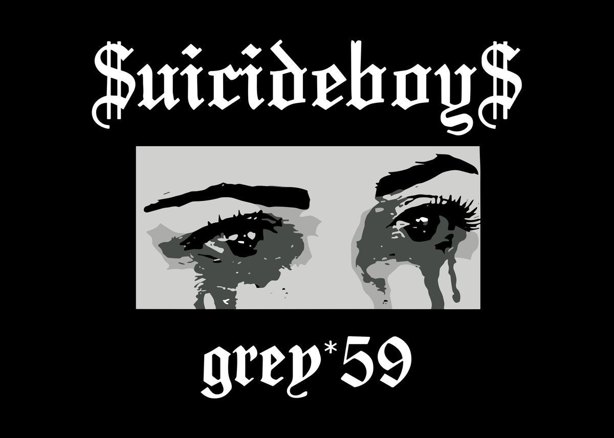 'Suicideboys Grey*59 Logo' Poster, picture, metal print, paint by ...