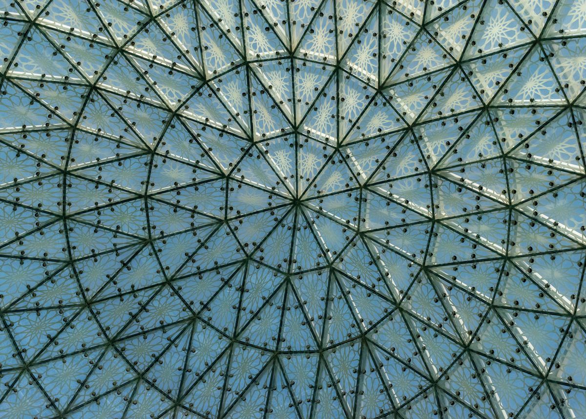 'Geometric Glass Dome' Poster, picture, metal print, paint by Adel ...